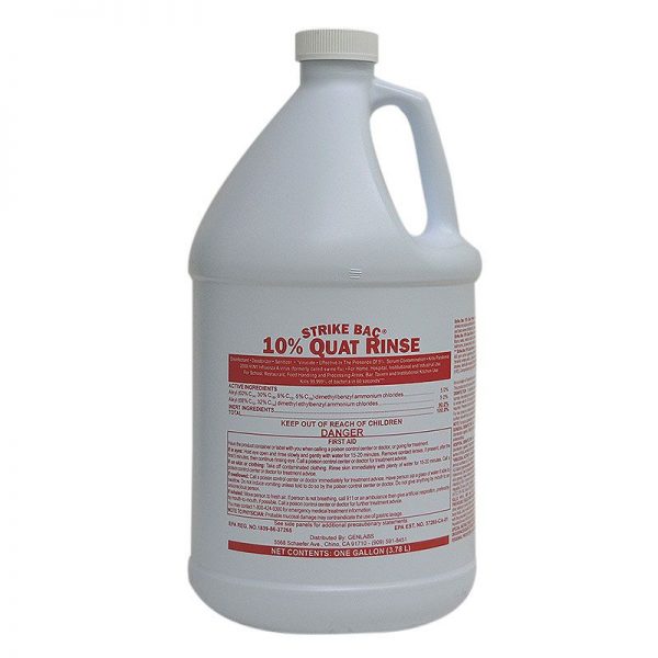 Strike BAC 10% Quat Rinse – Delta Distributing